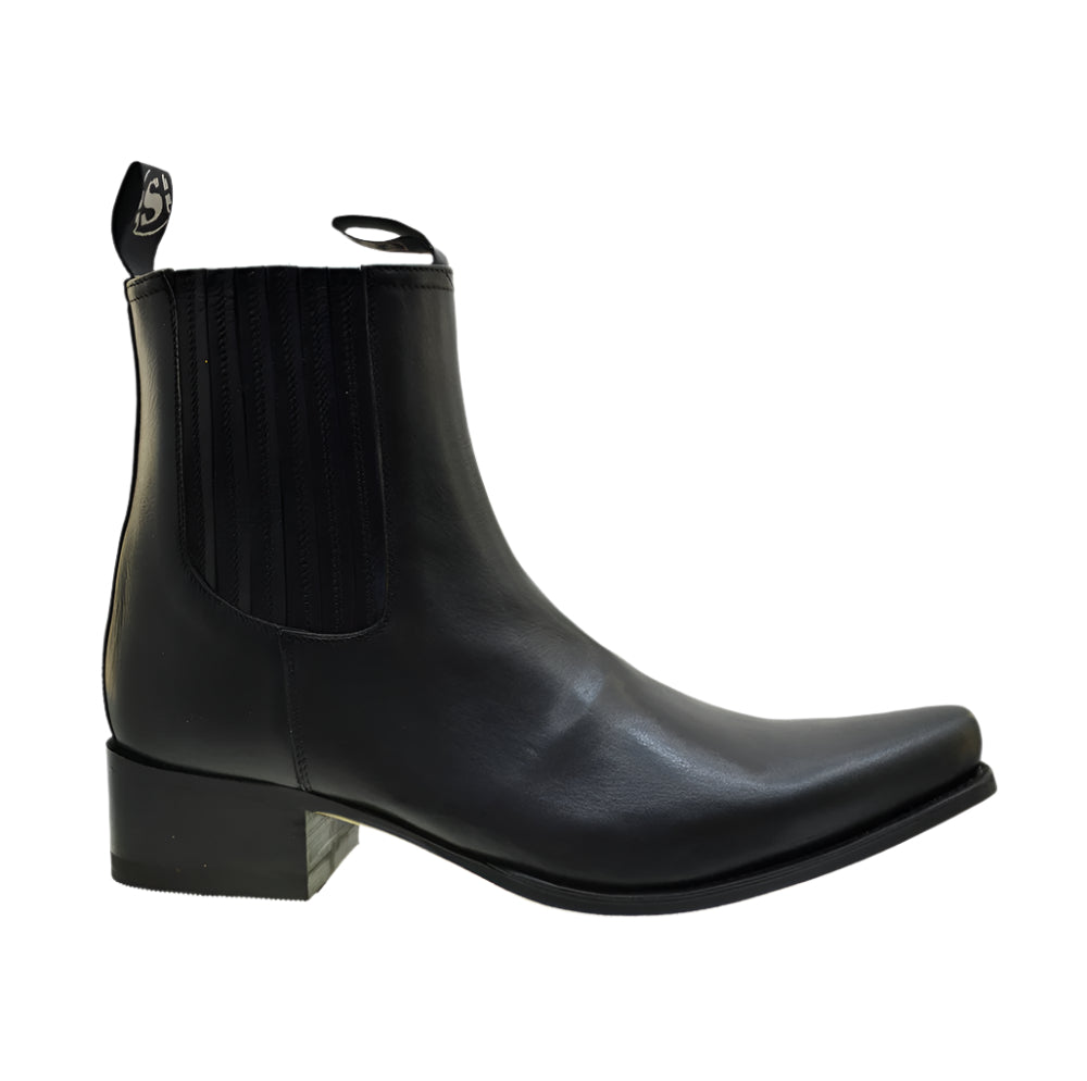 Men's Chelsea Boots Sendra 1692M Black Leather Ankle Boots – Soho Boots